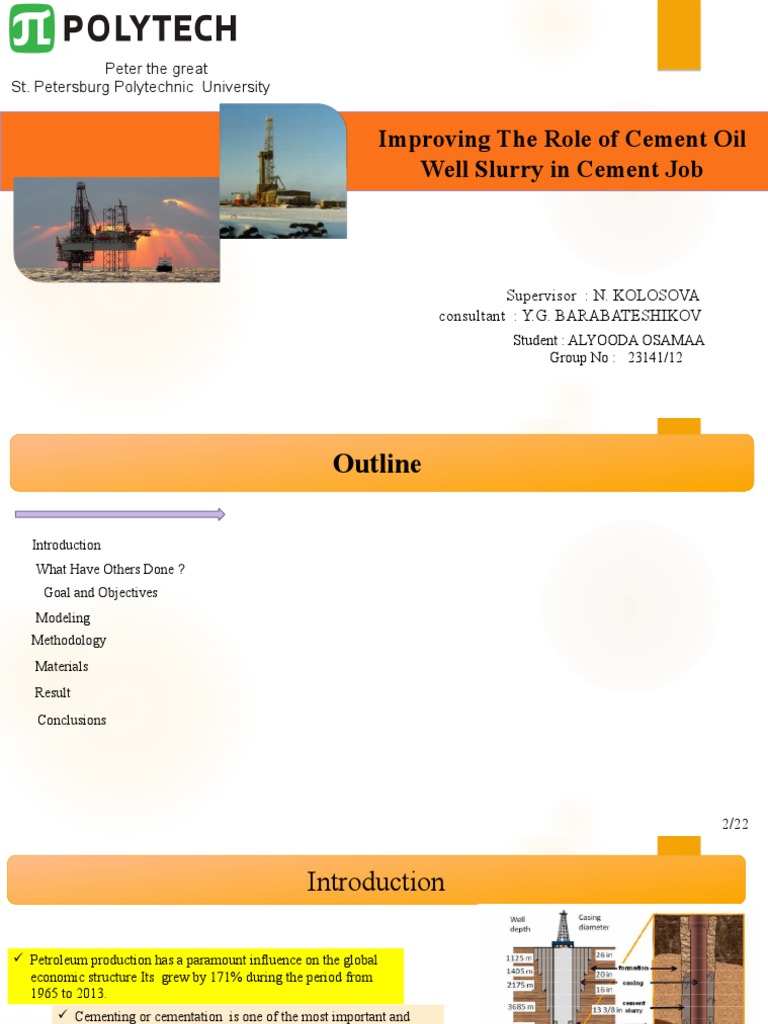 Improving Oil Well Cement Slurry Properties | PDF | Petroleum | Cement