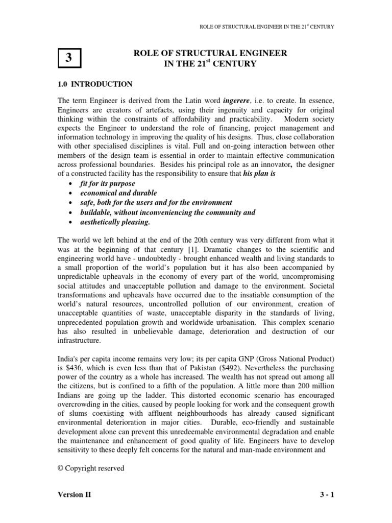 Role of Structural Engineer | PDF | Engineer | Sustainability
