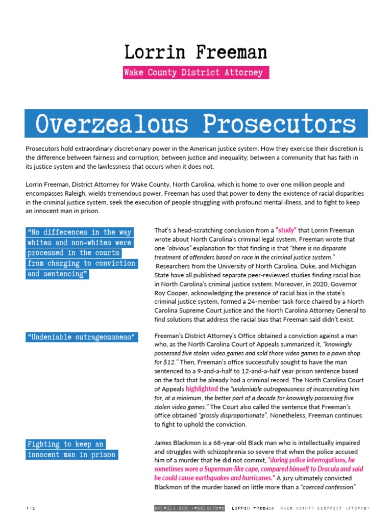 Lorrin Freeman | PDF | Prosecutor | Police