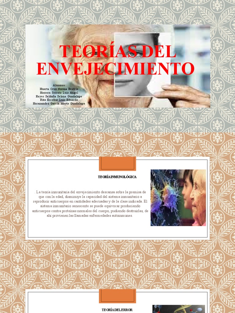 Teorías del envejecimiento | PDF | Envejecimiento | Sistema inmune