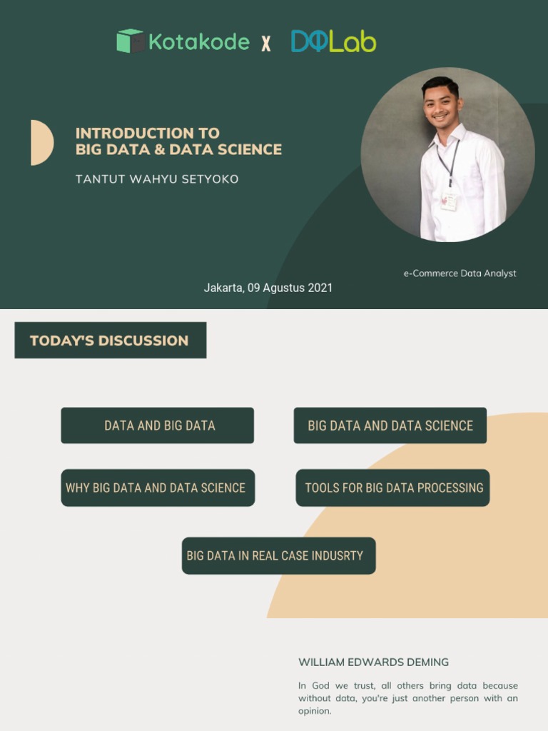 Introduction To Data Science - Kotakode X DQLab Bootcamp | PDF Introduction To Data Science - Kotakode X DQLab Bootcamp | PDF