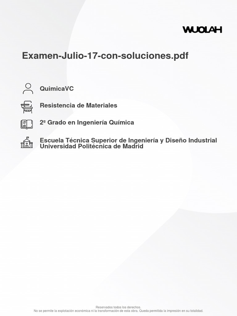 Wuolah Free Examen Julio 17 Con Soluciones | PDF | Ingeniería