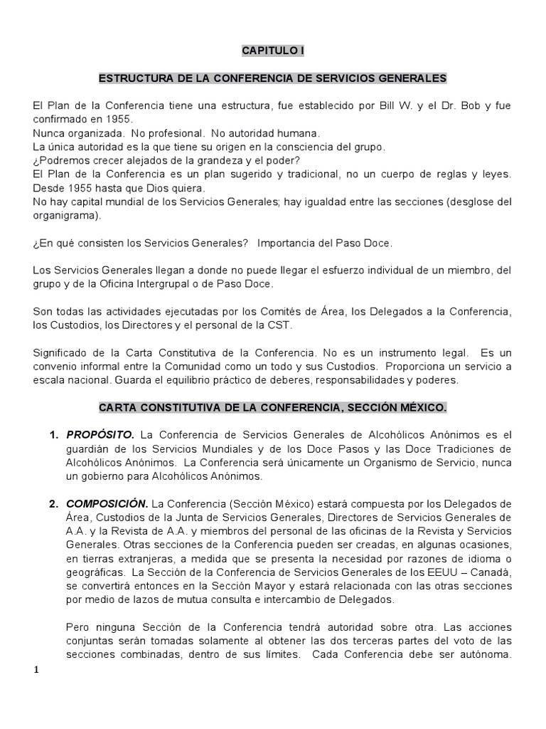 Manual de Servicio | PDF | alcoholicos anonimos | Bill W.