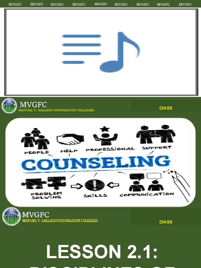Lesson 2 - Counseling (DIASS) | PDF | Psychotherapy | School Counselor