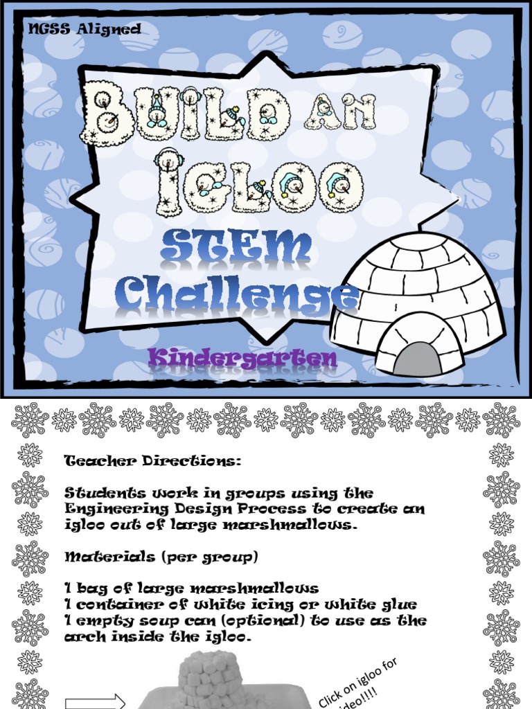 Marshmallow Igloo Engineering Activity | PDF | Career & Growth | Self ...