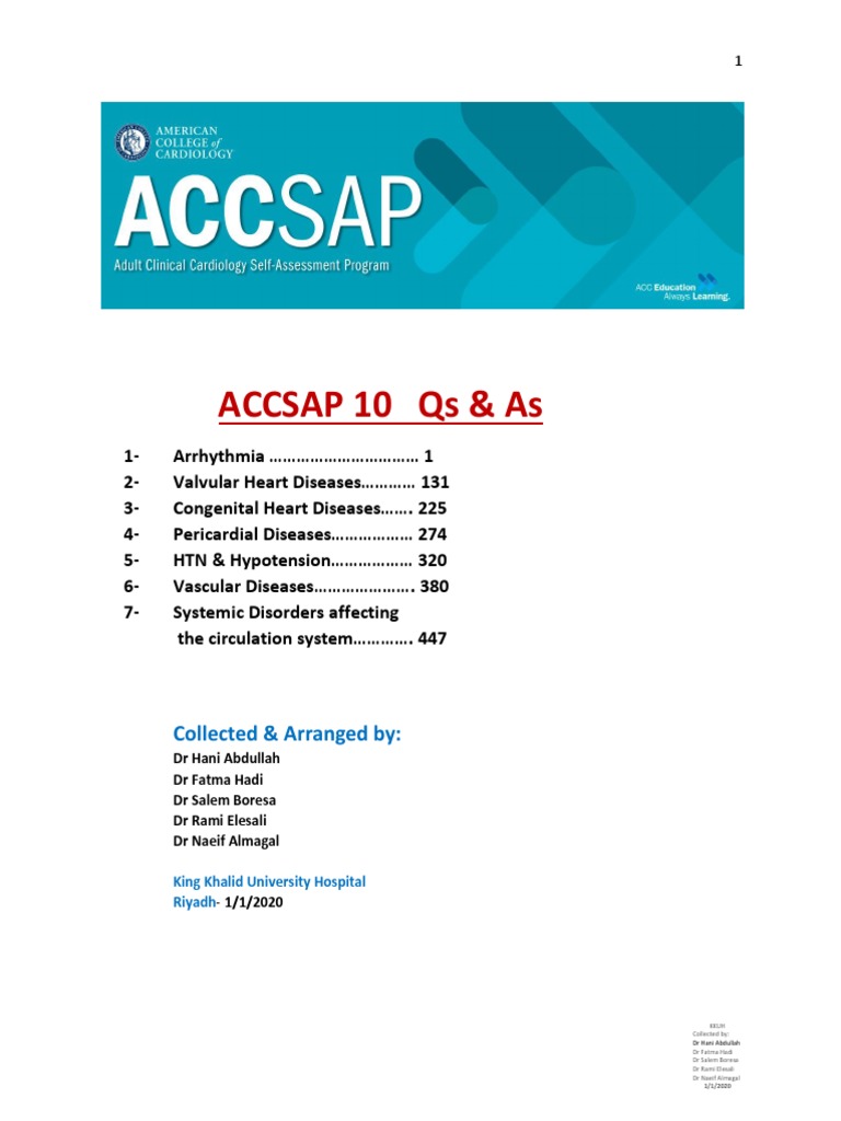 ACCSAP 10 .PDF Version 1 | PDF | Heart | Electrocardiography