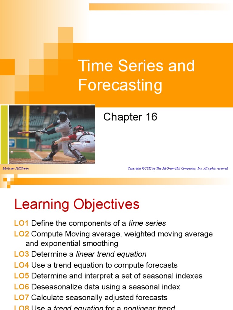 Time Series and Forecasting: Mcgraw-Hill/Irwin | PDF | Moving Average ...