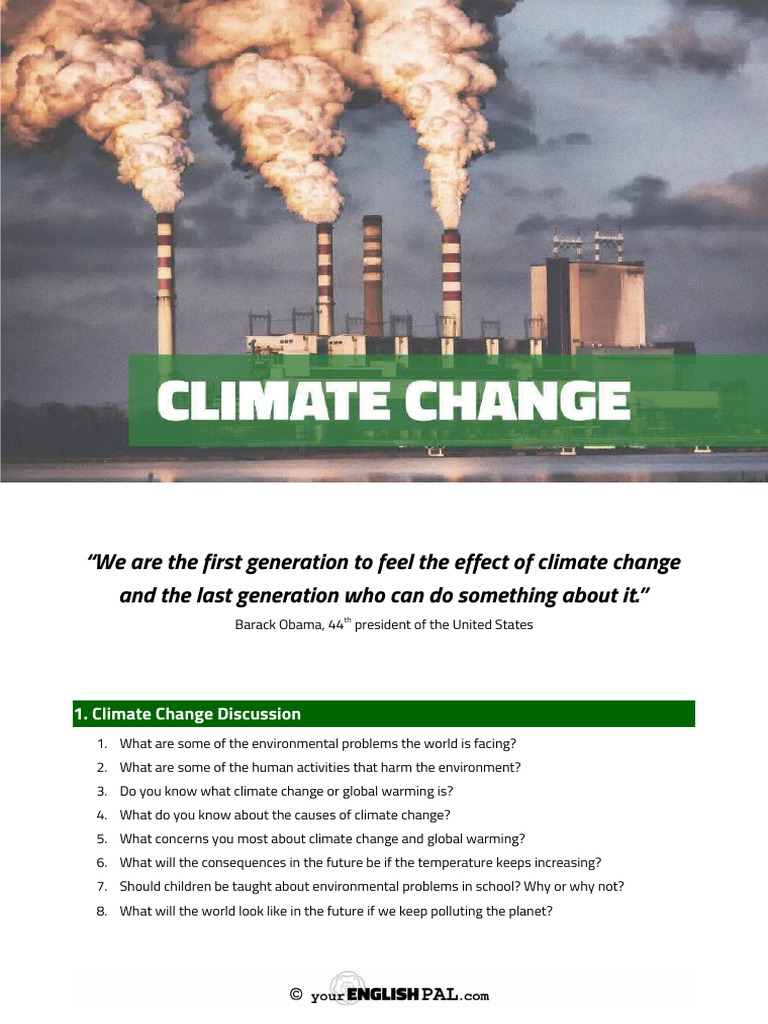 Climate Change: Causes, Effects, and Solutions | PDF | Climate Change ...