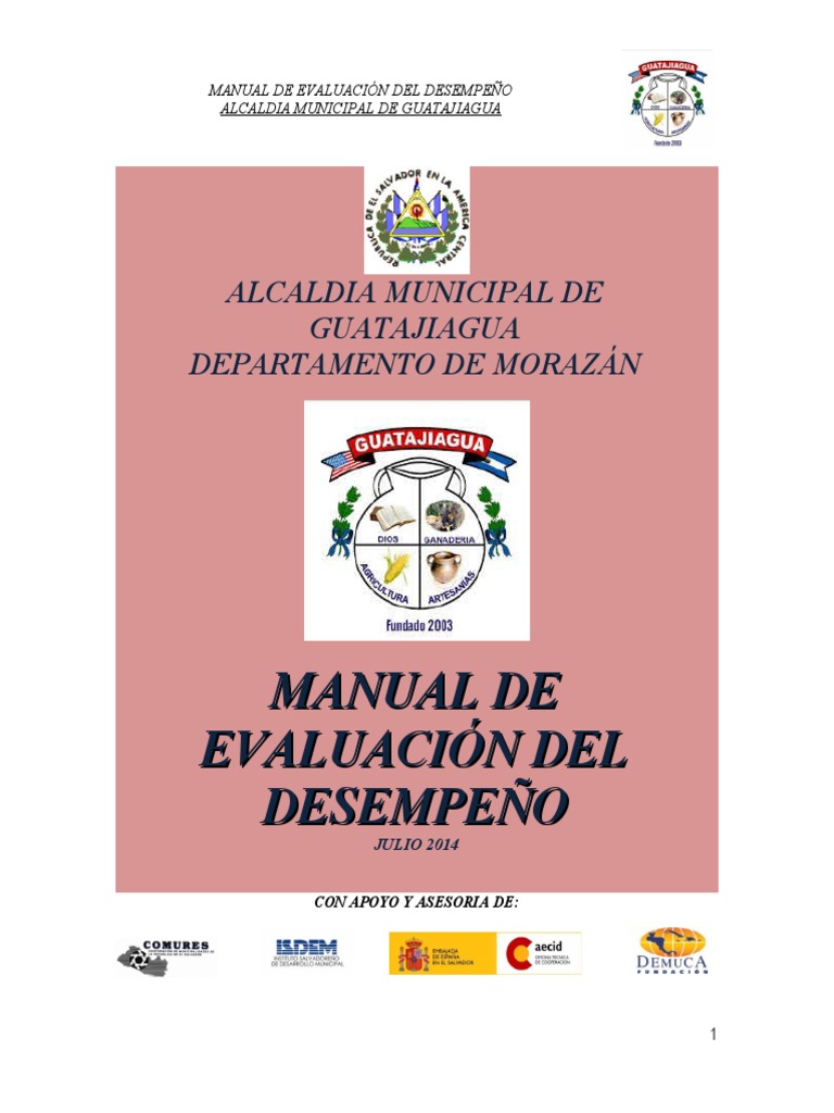 MANUAL_DE_EVALUACION_DEL_DESEMPEÑO | PDF | Gestión de recursos humanos | Evaluación