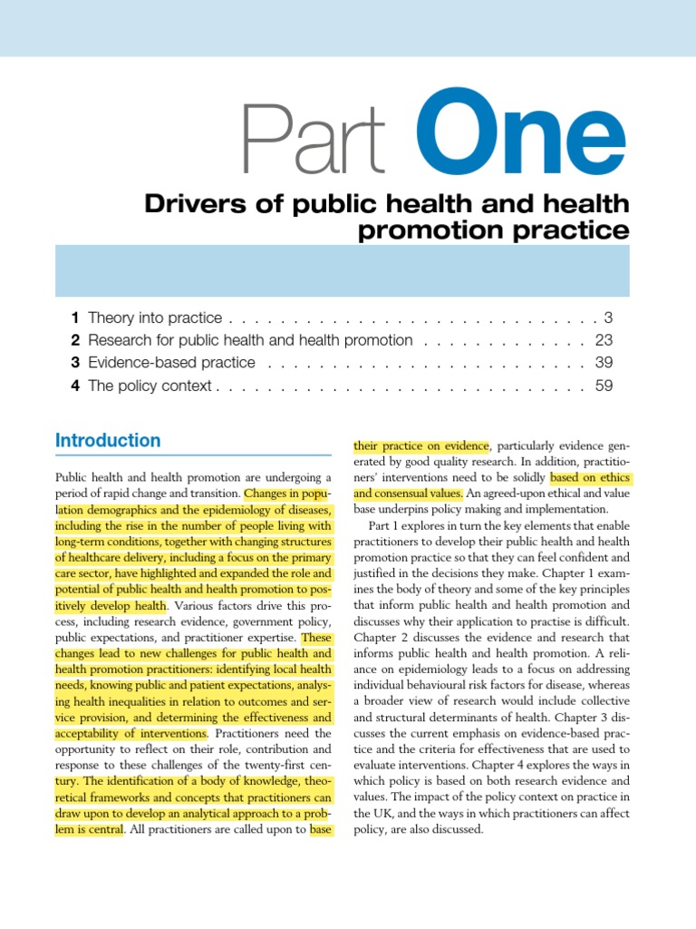 Public Health Practice and Theory Guide | PDF | Public Health | Health ...