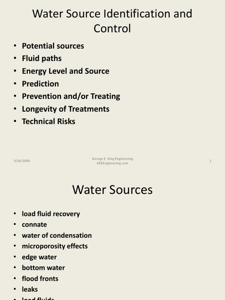 Water Control Basics | PDF | Barrel (Unit) | Water