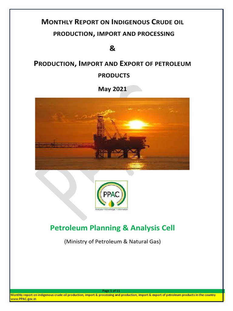 M R I C, & P, I E: Petroleum Planning & Analysis Cell | PDF | Petroleum ...