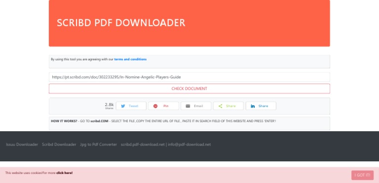 Scribd To PDF Downloader Tool | PDF