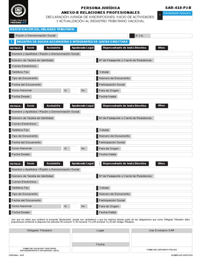 Formulario 410 PJ B | PDF | Informática