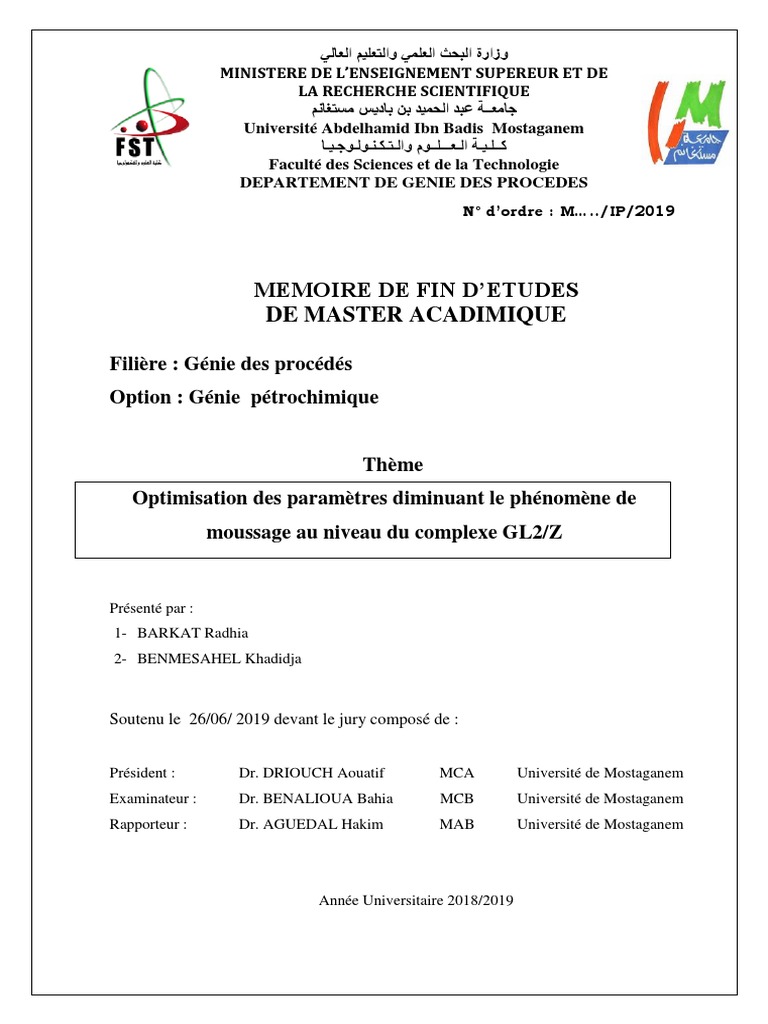 Optimisation du moussage au GL2/Z | PDF | Gaz naturel liquéfié | Gaz ...
