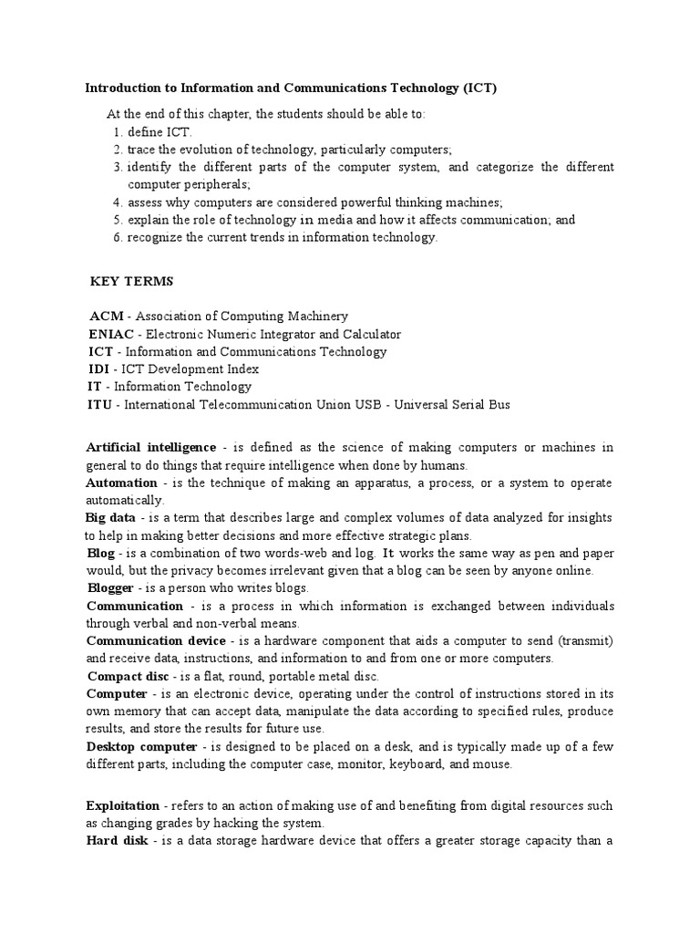 Living in The IT Era Page1 | PDF | Information Technology | Integrated ...