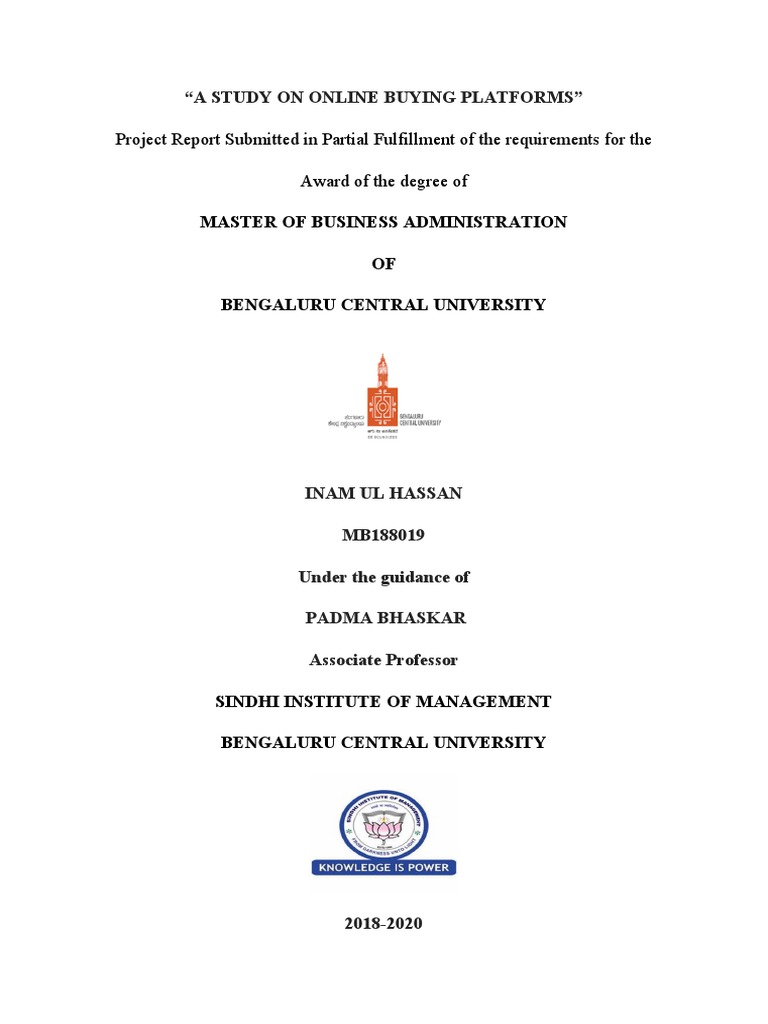 E-Commerce Final Submission | Download Free PDF | E Commerce | Online ...