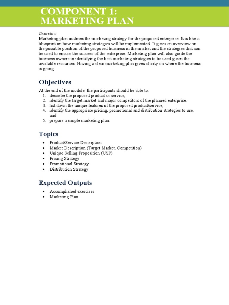 Comprehensive Marketing Plan Guide | PDF | Pricing | Marketing