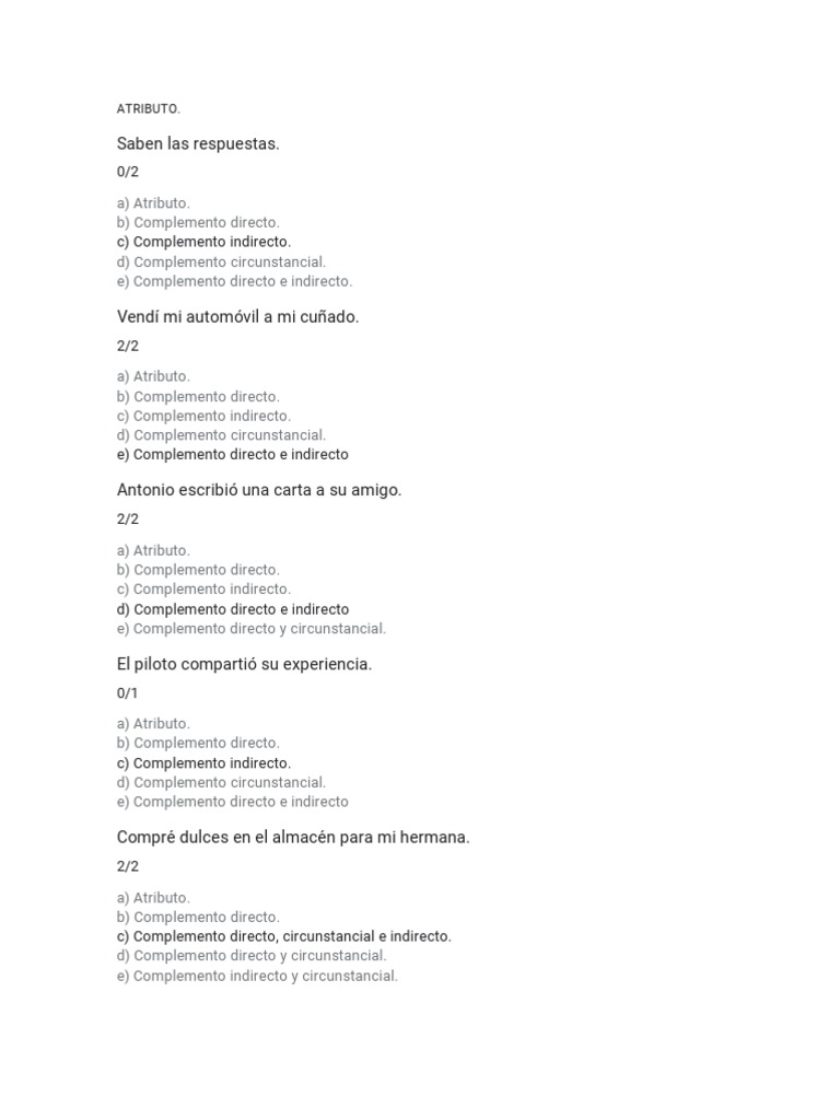 ATRIBUTO | PDF | Sintaxis | Gramática