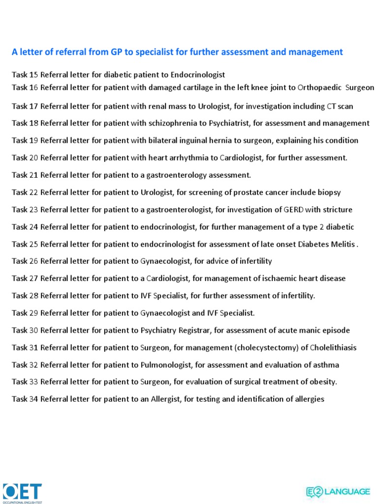 Referral Letter To Specialist From GP | PDF | Hypertension | Heart