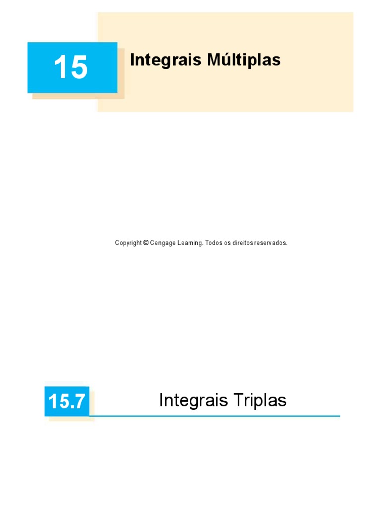 Integrais Triplas | PDF | Integrante | Equações