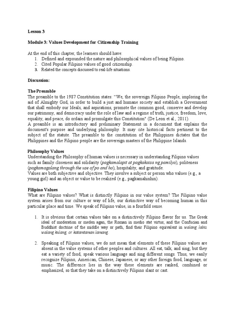 Lesson 3 NSTP | PDF | Nationalism | Family