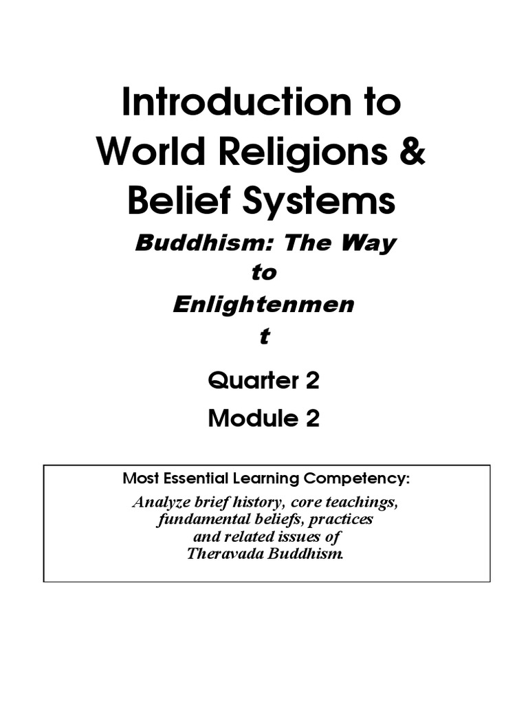 Introduction To World Religions & Belief Systems: Buddhism: The Way To ...