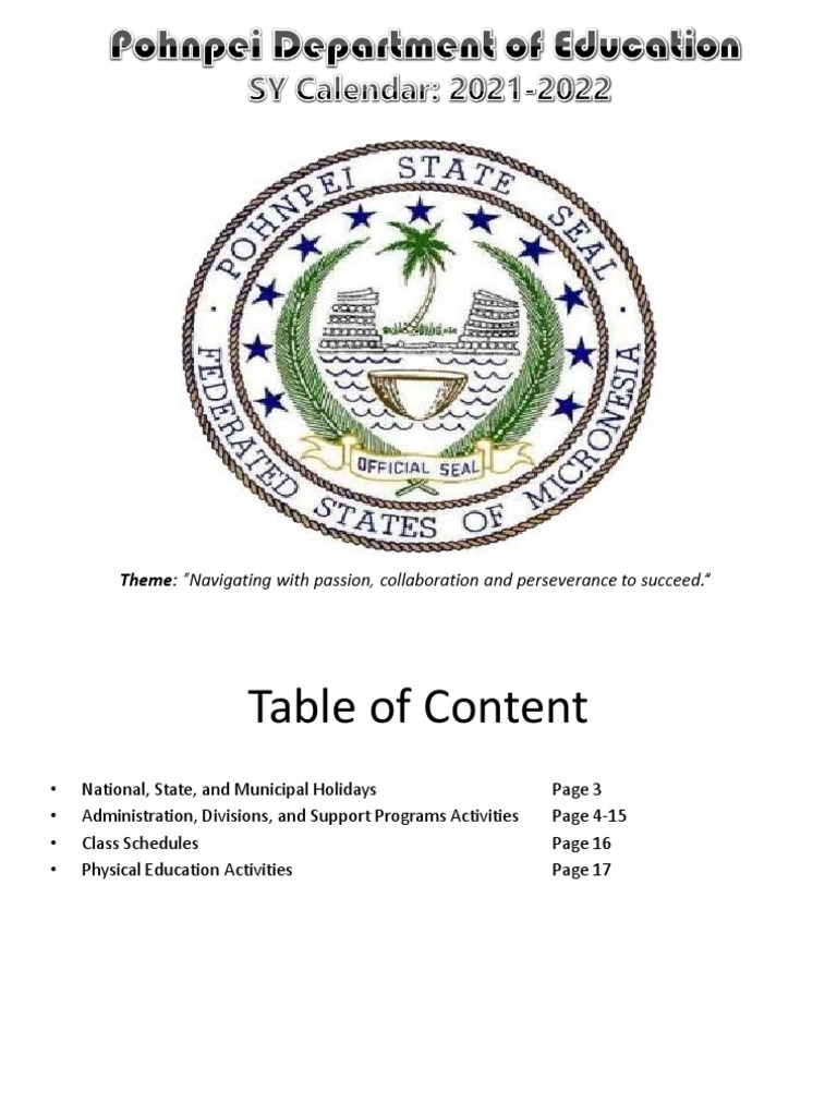 2021-22 School Calendar | PDF