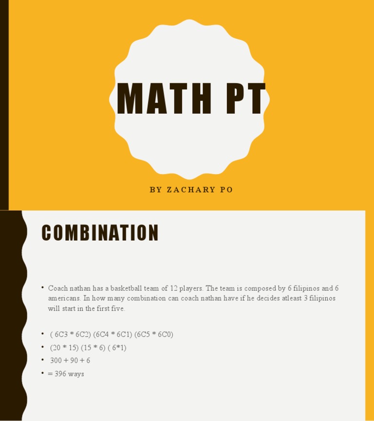 Math PT: by Zachary Po | PDF
