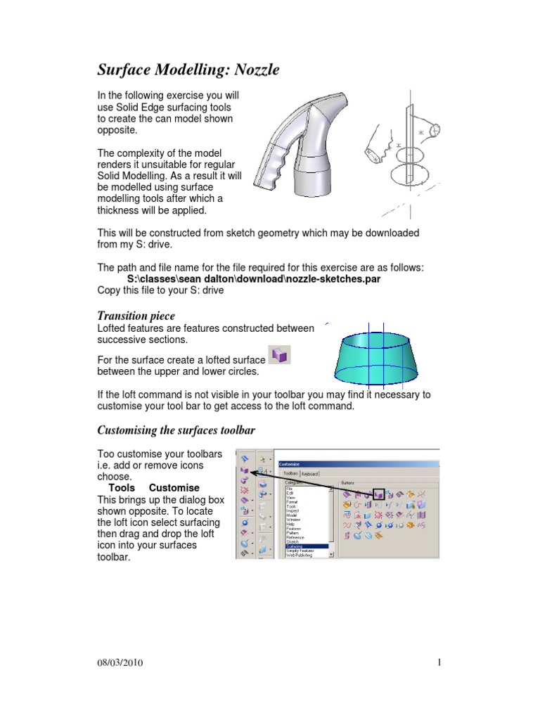 Nozzle Instructions | PDF | Tangent | Curve