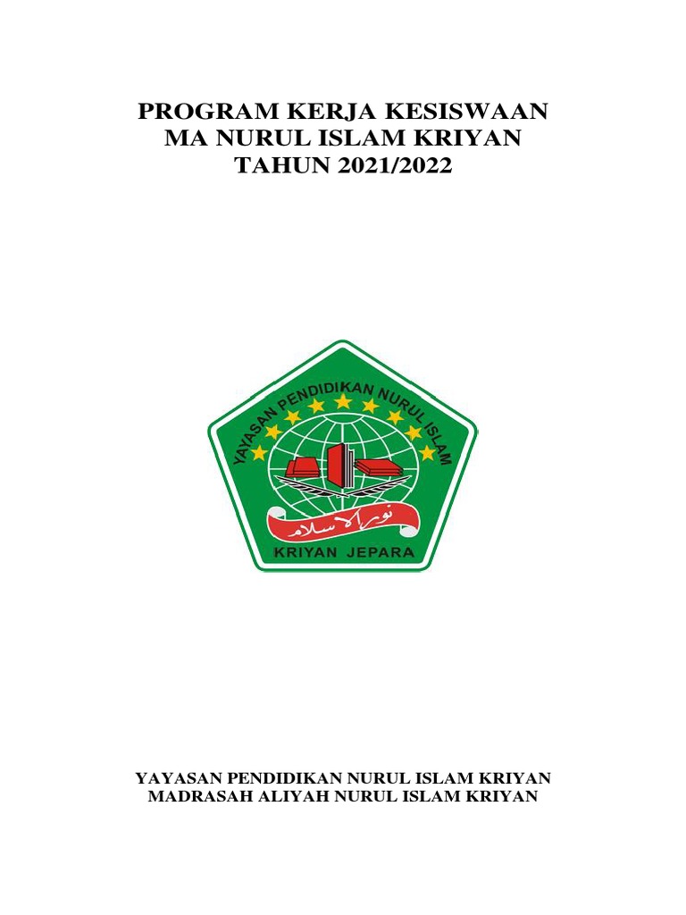 Program Kesiswaan MA Nurul Islam 2021 | PDF | Karier & Perkembangan