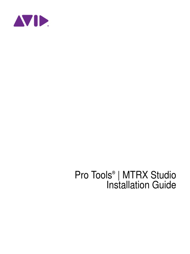 Pro Tools - MTRX Studio Installation Guide | PDF | Ip Address ...