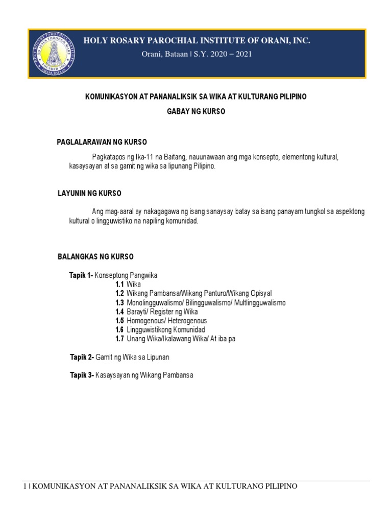 KomPan Course Guide | PDF