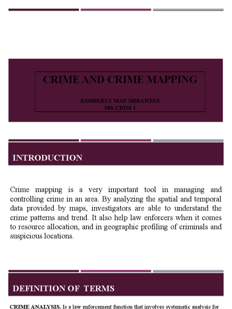 CRIME MAPPING (Autosaved) | PDF | Geographic Information System | Crimes