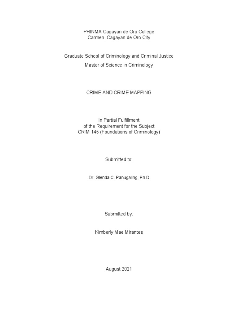 Crime Mapping Research | Download Free PDF | Geographic Information ...