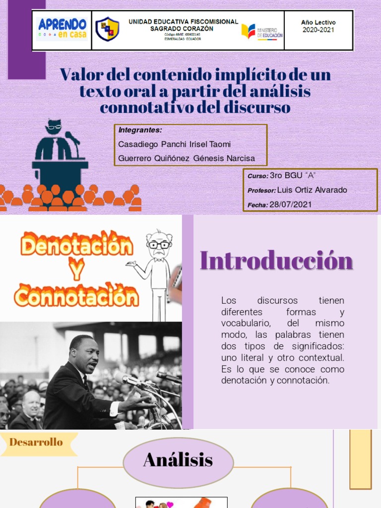 Análisis del Contenido Implícito en Discurso Oral | PDF | Comunicación