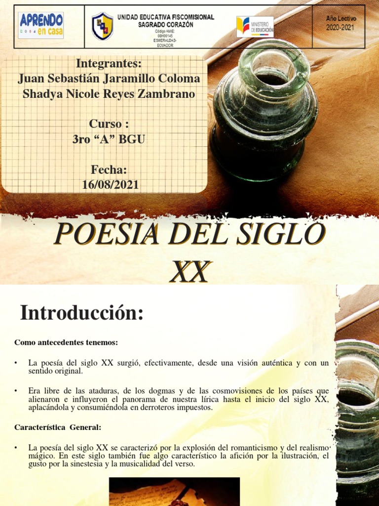 Poesia Del Siglo XX | PDF | Poesía | Vanguardia