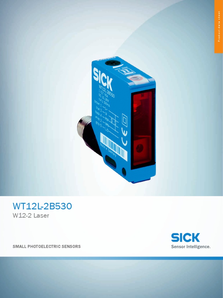 Datasheet WT12L-2B530 1018250 en | PDF | Photoelectric Effect | Light