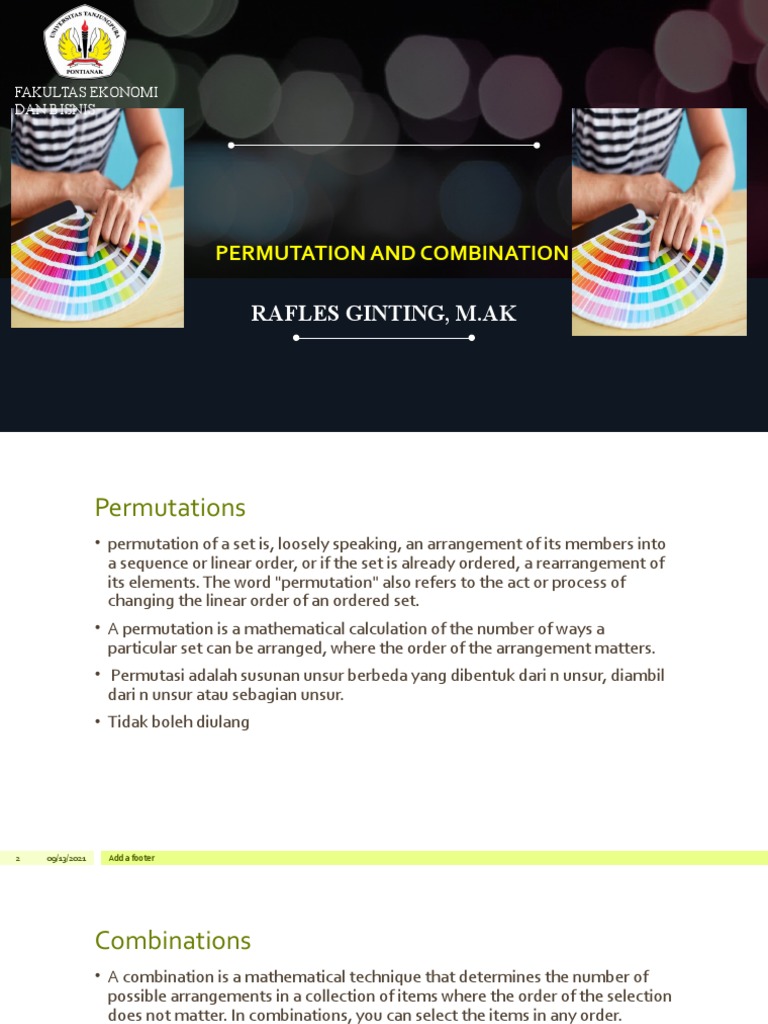 Permutation and Combination | Download Free PDF | Permutation | Number ...