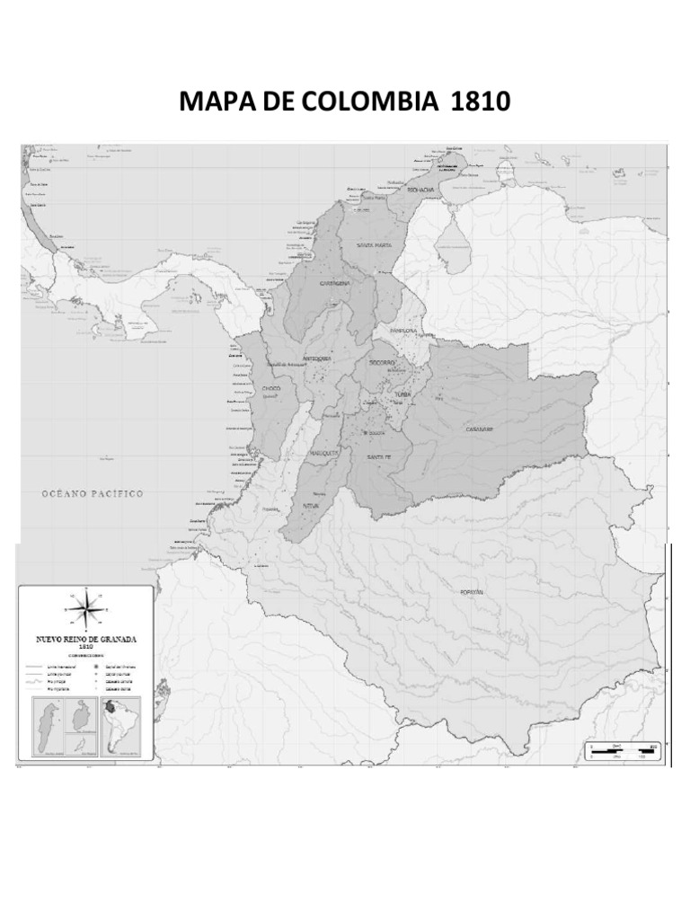 Mapa de Colombia 1810 | PDF