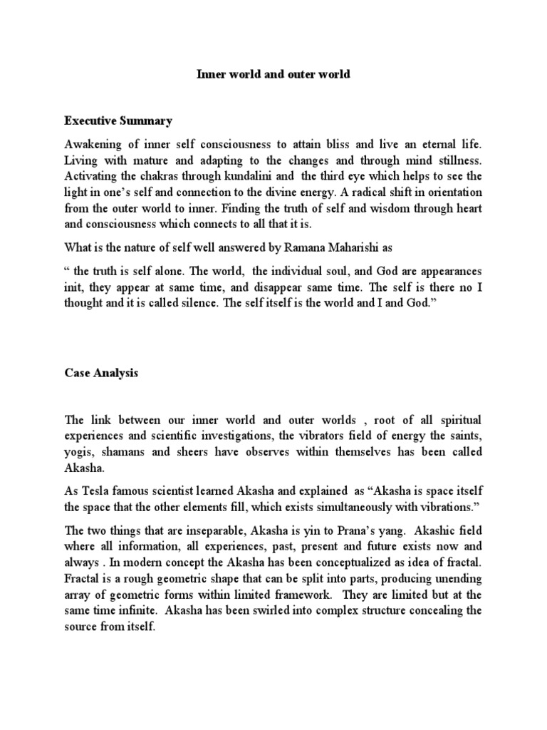 Inner and Outer World | PDF | Kundalini | Chakra