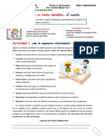 Actividades de Narración para Segundo Grado | PDF | Narrativa