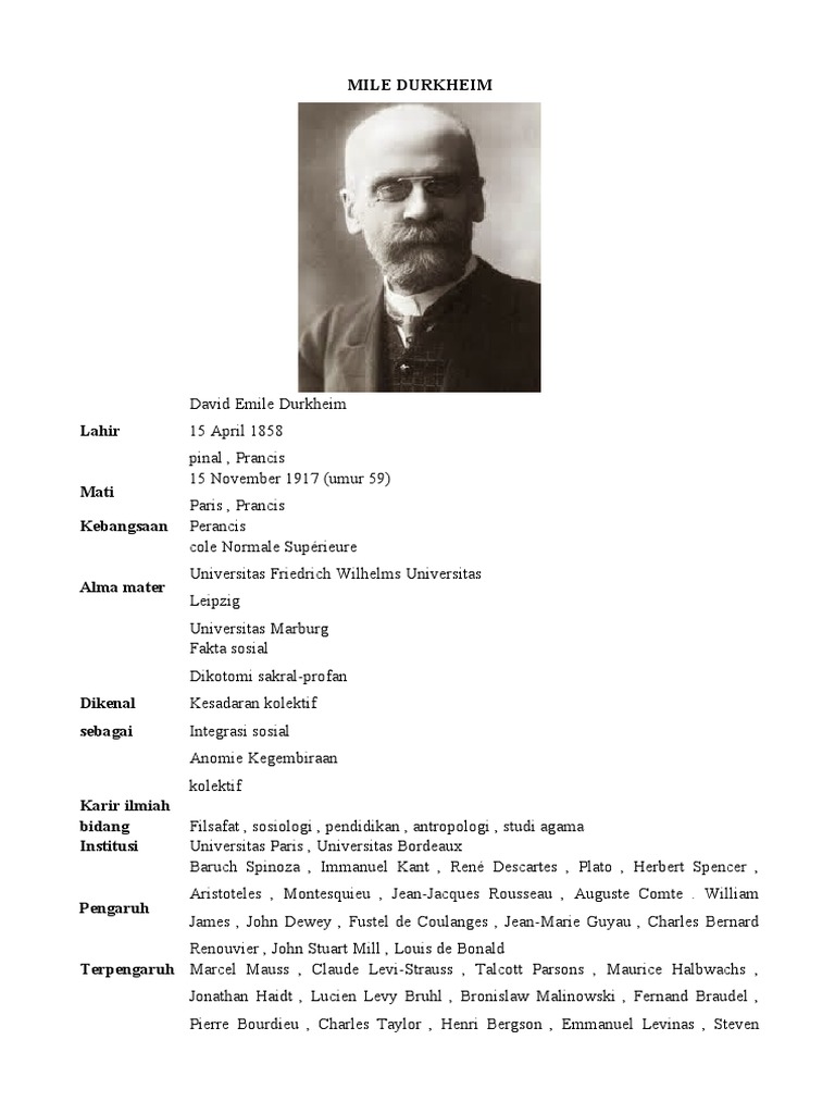 Mile Durkheim | PDF