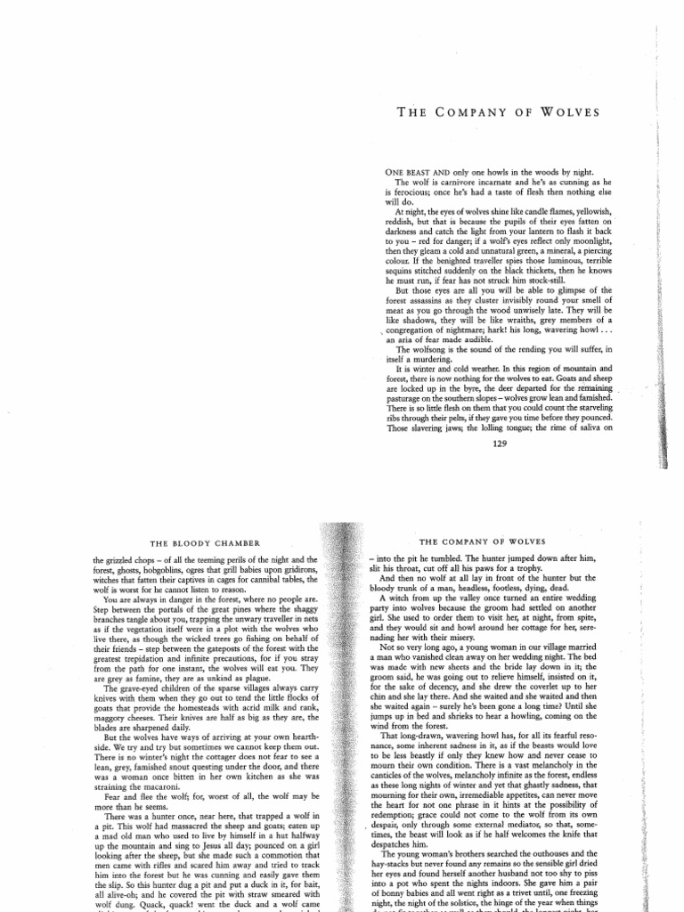 The Company of Wolves | PDF