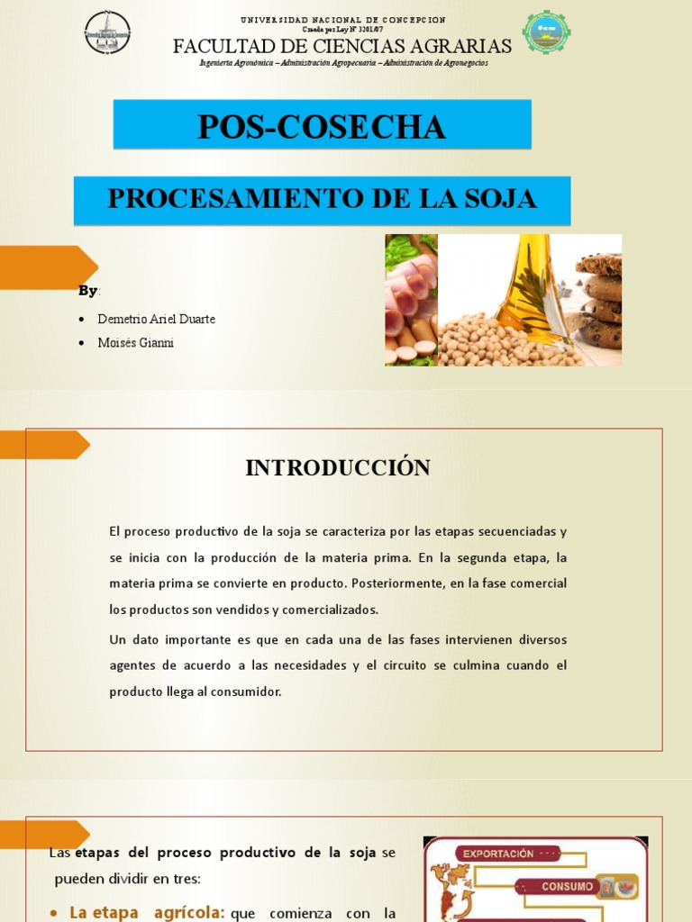 Procesamiento de La Soja | PDF | Agricultura | Haba de soja