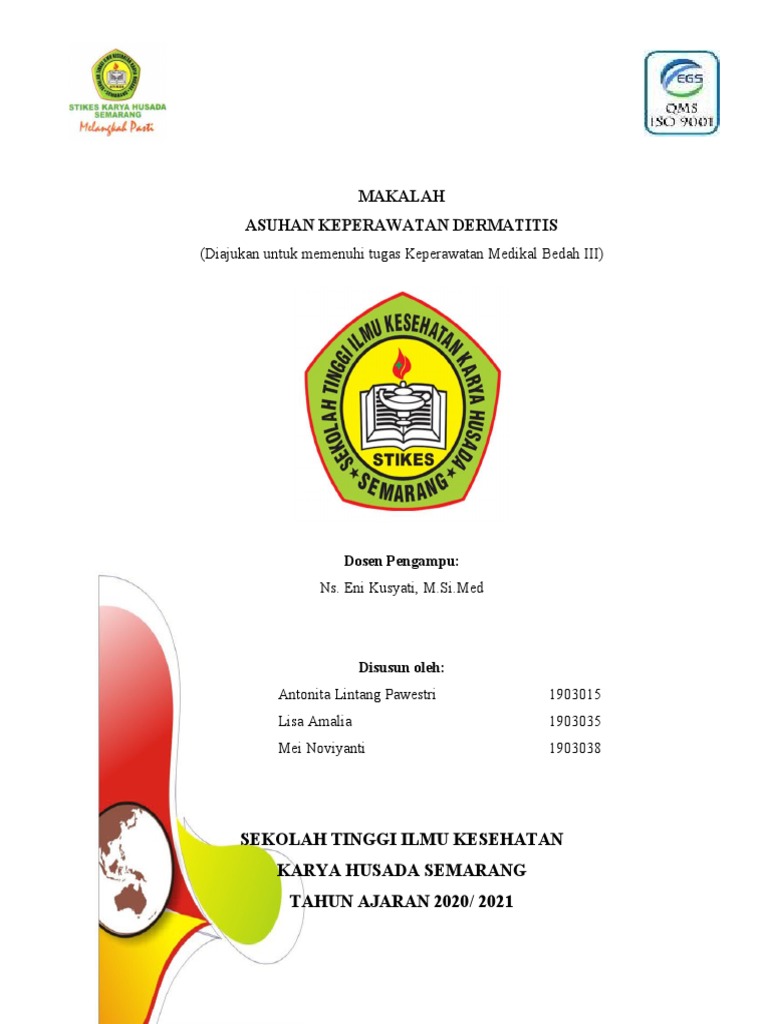 Kel 4 - Makalah Askep Dermatitis | PDF