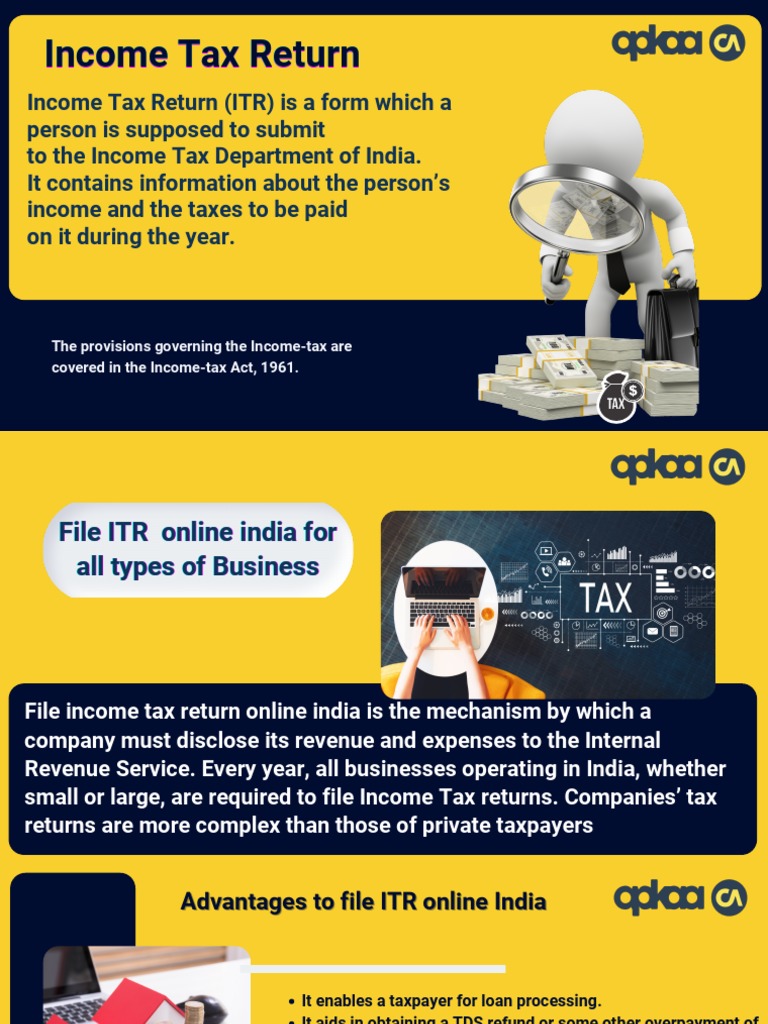 File Income Tax Return Online India | PDF | Taxes | Income Tax