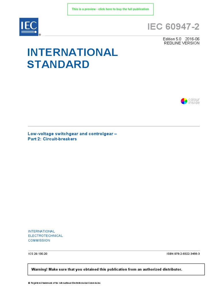 Info Iec60947-2 (ed5.0.RLV) en Part1 | PDF | Electromagnetic ...