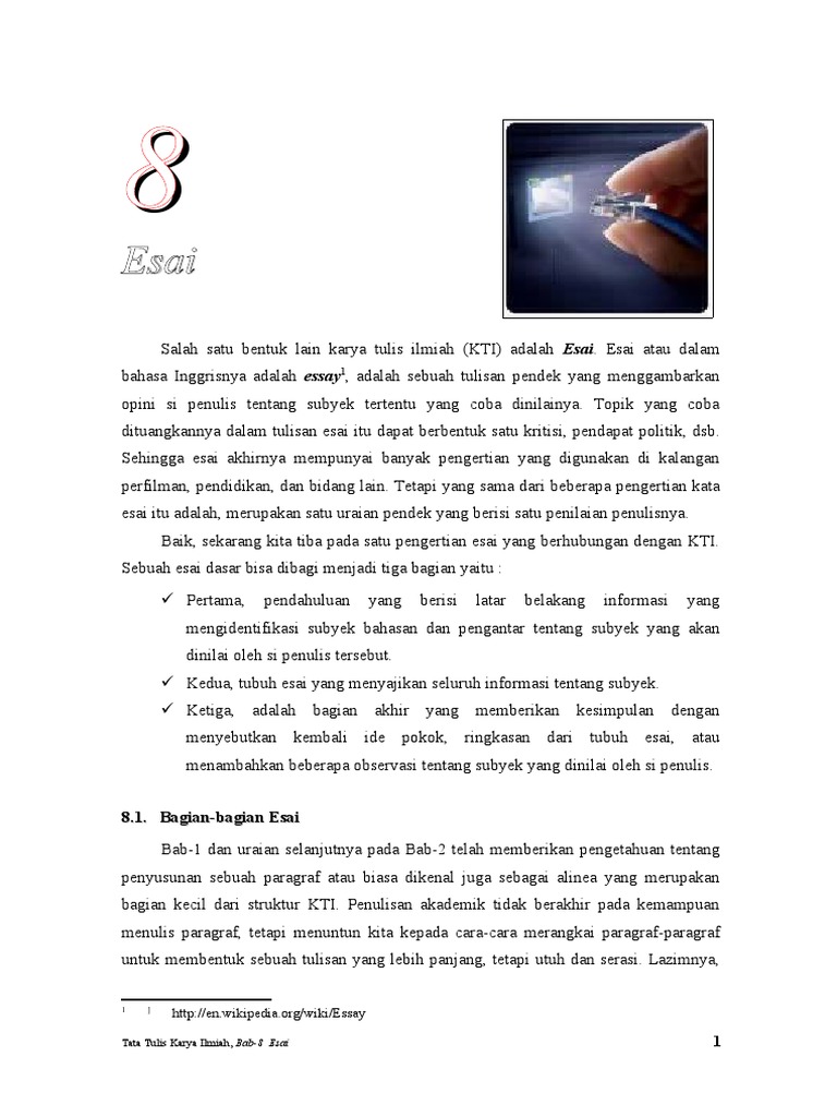 Struktur dan Format Esai Ilmiah | PDF | Seni & Disiplin Bahasa | Kajian Bahasa Asing