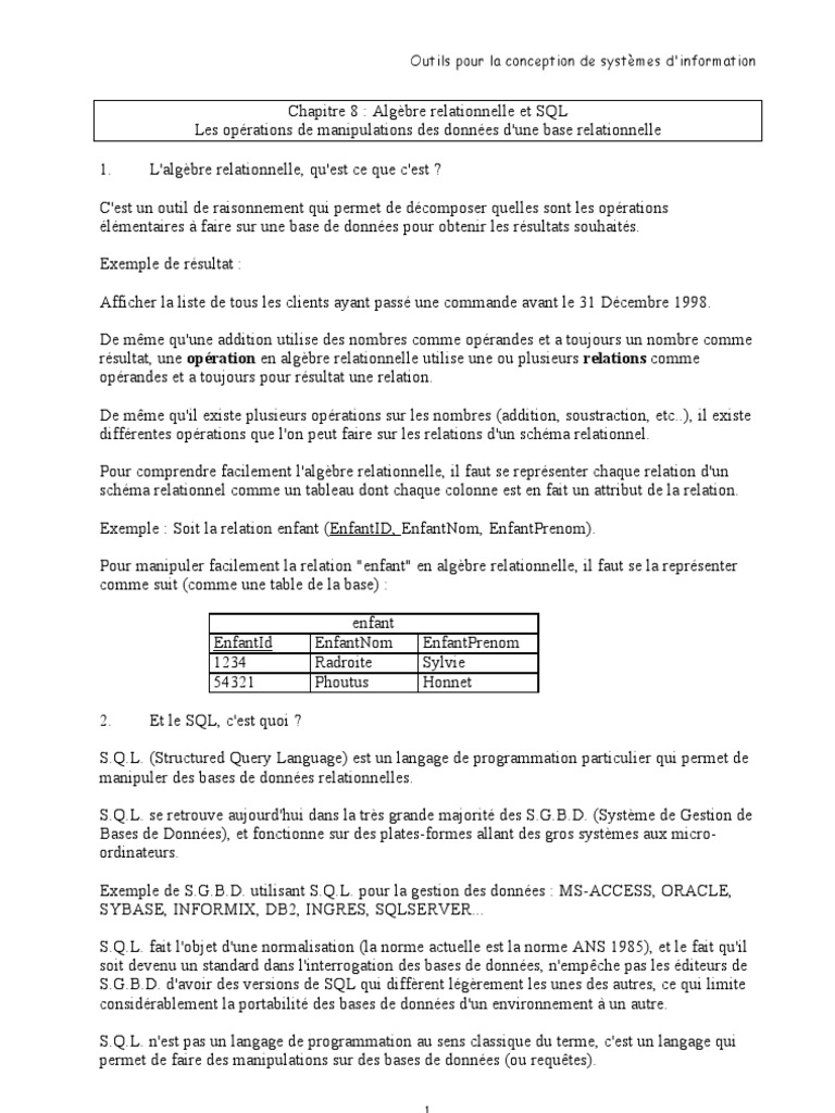 SQL Exercices Solutionnés | PDF | Base de données relationnelle | SQL